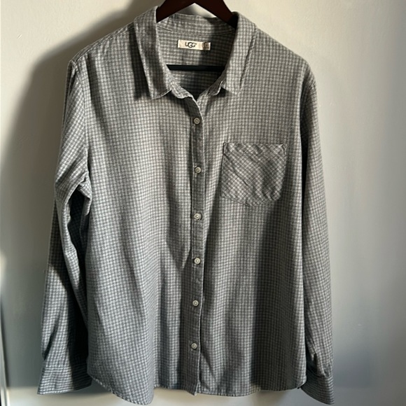 UGG | Shirts | Ugg Mens Brushed Flannel Plaid Checked Long Sleeve ...